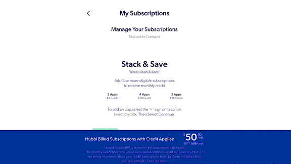 Manage subscriptions on Hubbl