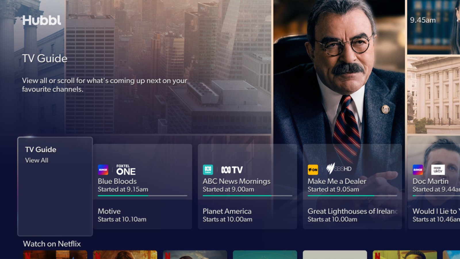 Viewing content on Hubbl Glass