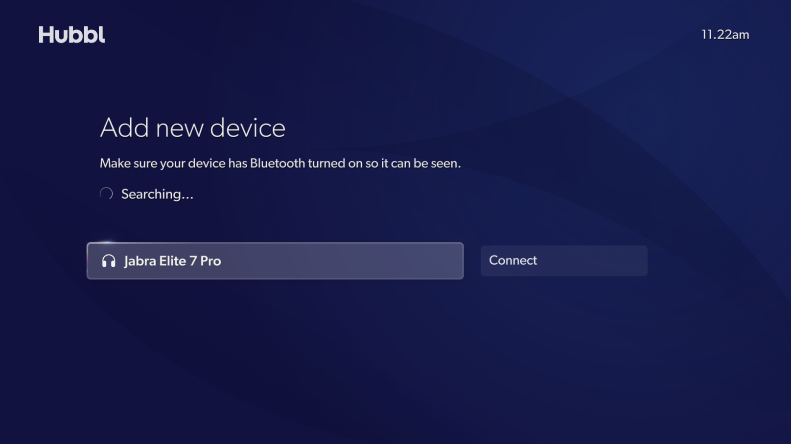 Connect a Bluetooth device to Hubbl Glass