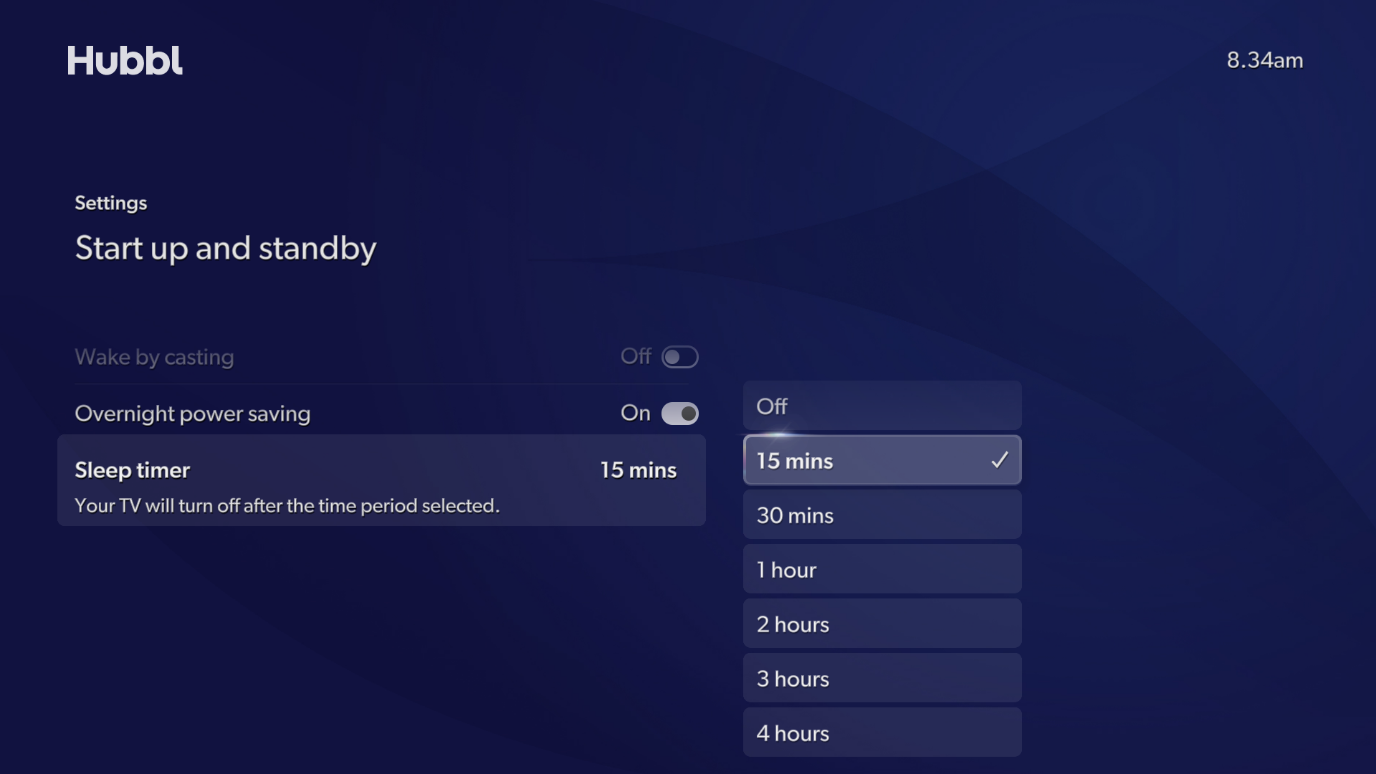 Hubbl Glass turning on or off