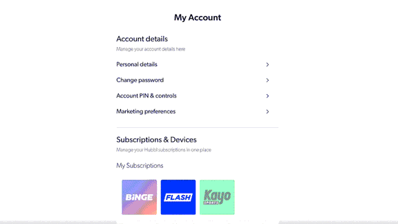 Manage subscriptions on Hubbl